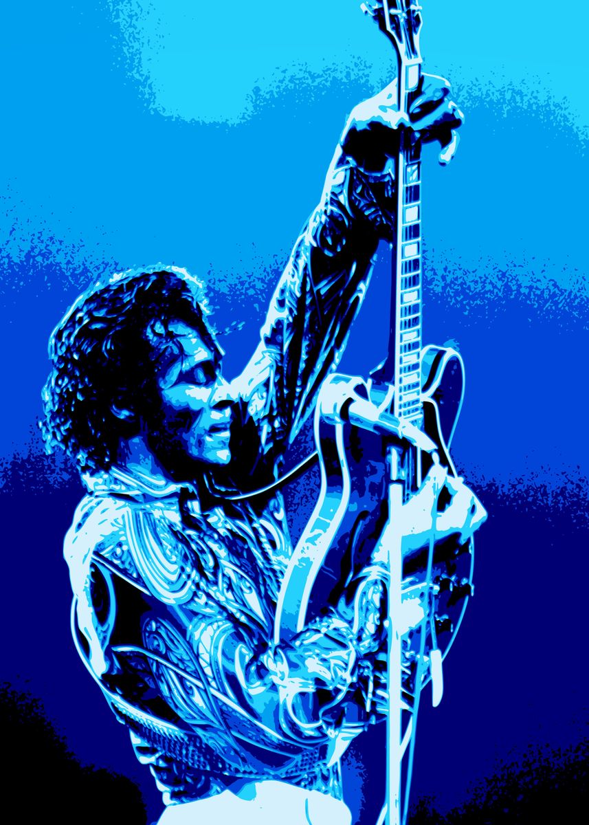 'Chuck Berry ' Poster, picture, metal print, paint by Creatify ...