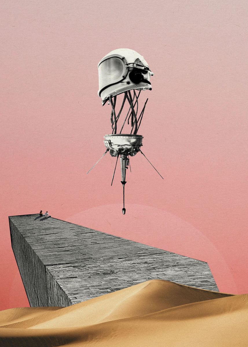 'Floater' Poster, picture, metal print, paint by intonointus | Displate