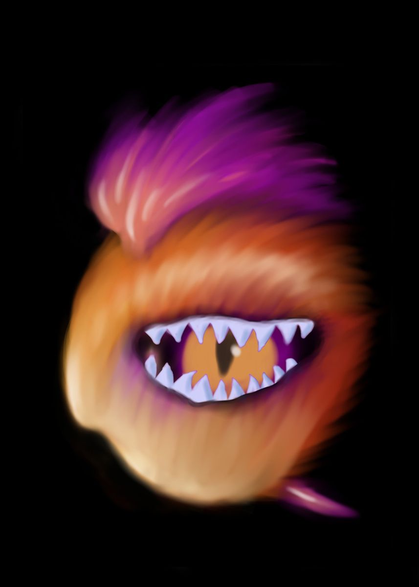 'Sharky' Poster, picture, metal print, paint by jesper nissen | Displate