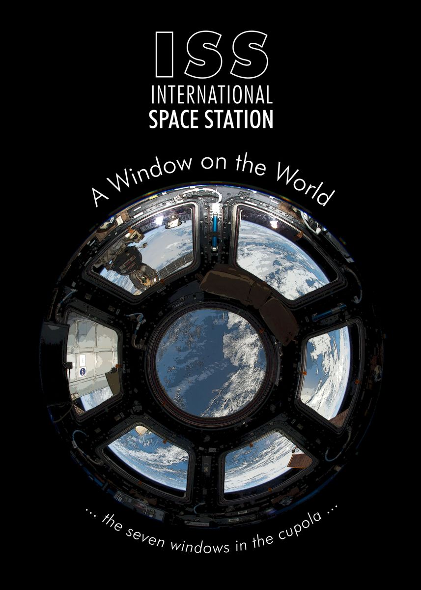 'ISS Space Station Cupola' Poster, picture, metal print, paint by ...