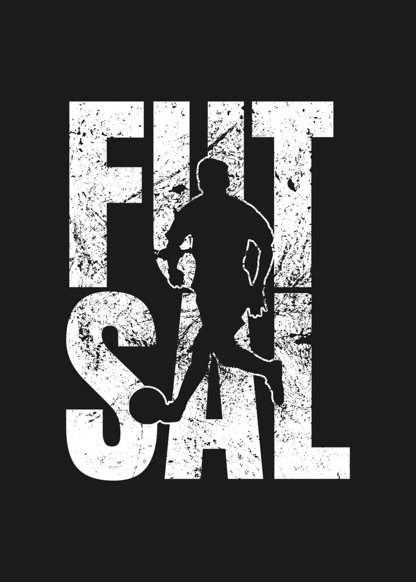 'FUTSAL' Poster, picture, metal print, paint by PosterWorld | Displate