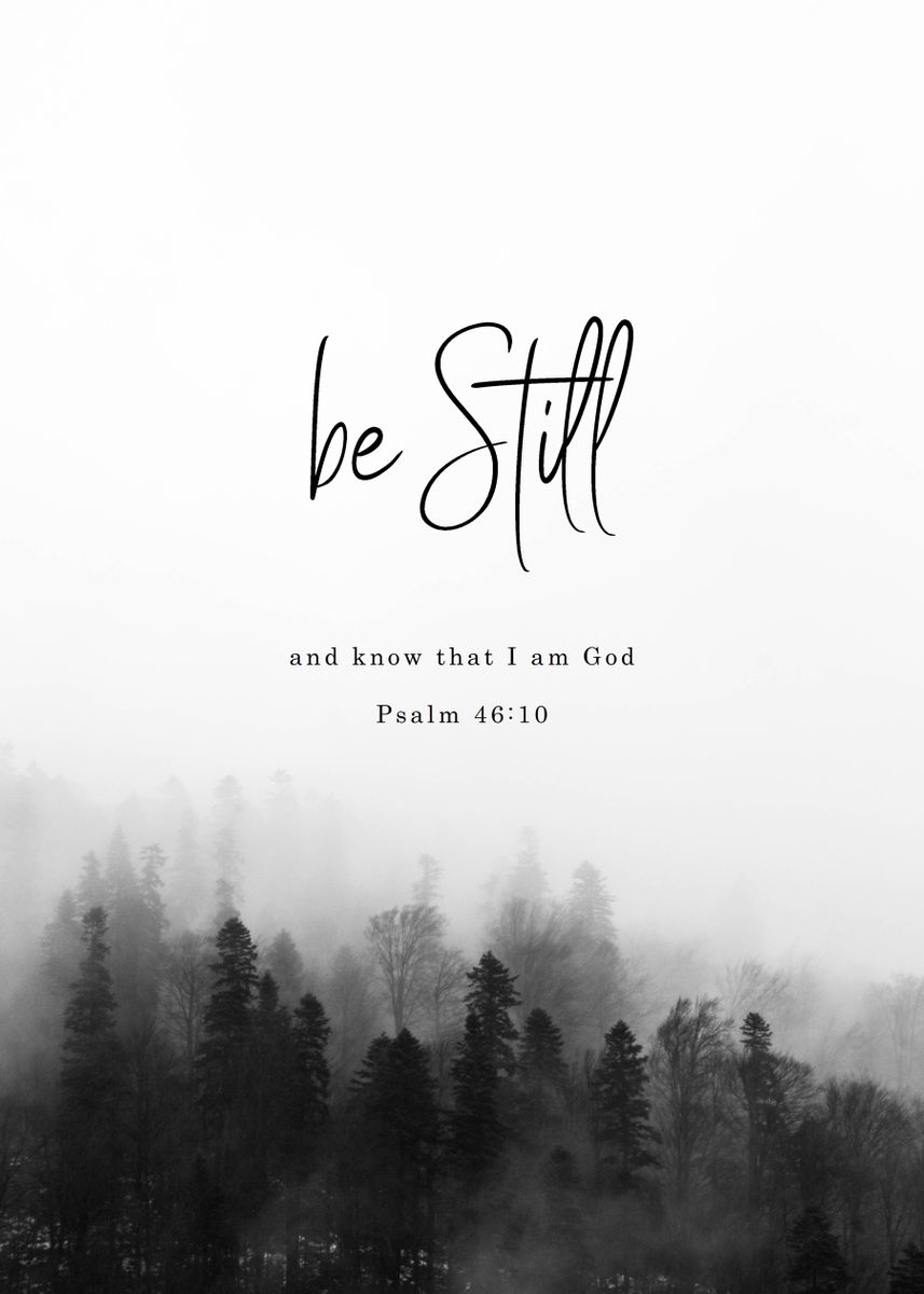 'Be Still' Poster, picture, metal print, paint by Tiny Seed | Displate