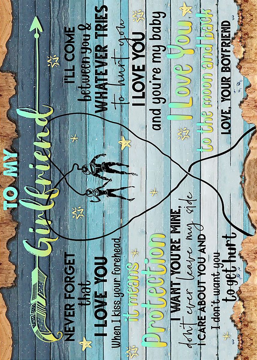 'Love Quote For Girlfriend' Poster by Pete A Bryant | Displate