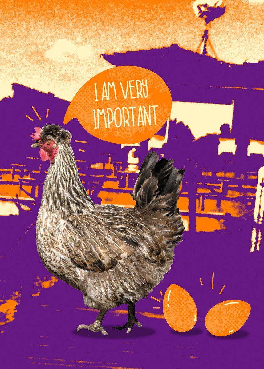 'I am very important' Poster, picture, metal print, paint by Maria Kar ...