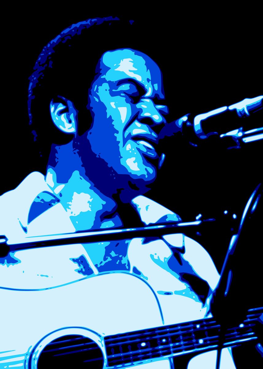 'Bill Withers ' Poster, picture, metal print, paint by Josh B | Displate