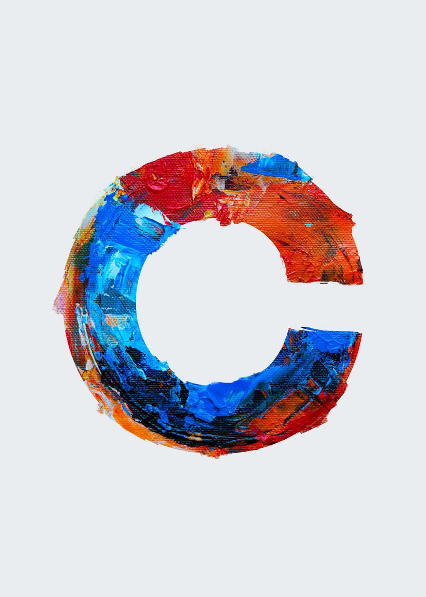 'Letter C' Poster, picture, metal print, paint by Peter Green | Displate