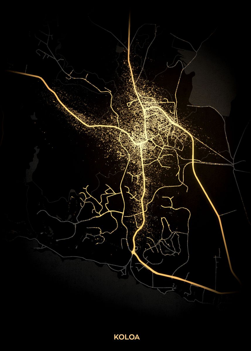 'Koloa' Poster, picture, metal print, paint by Retina Creative | Displate