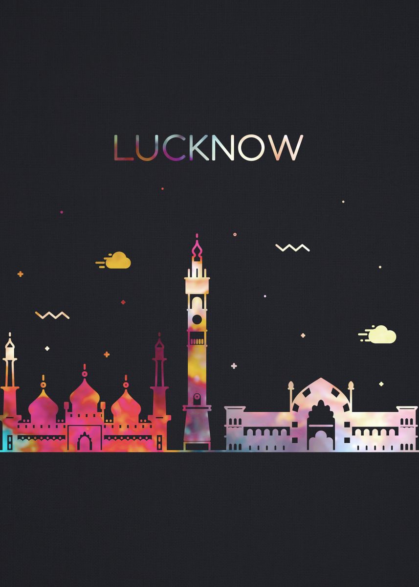 'Lucknow City Skyline Art' Poster by Design Turnpike | Displate