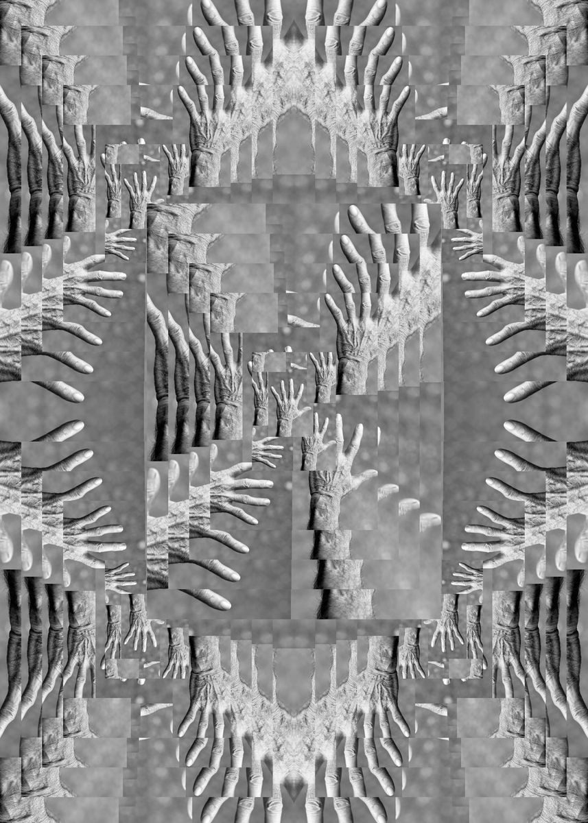 'Many Hands' Poster, picture, metal print, paint by Jeffery Richards ...