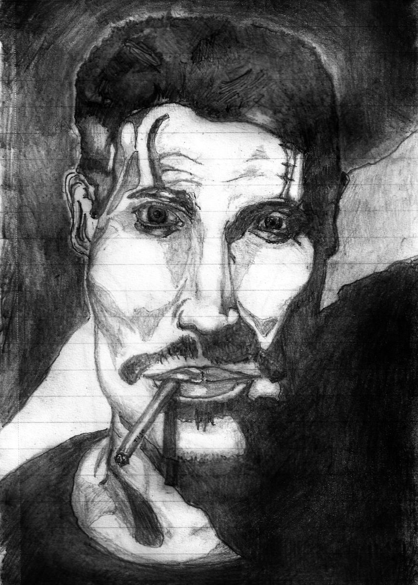 'Self portrait' Poster by Uttiya Majumdar | Displate