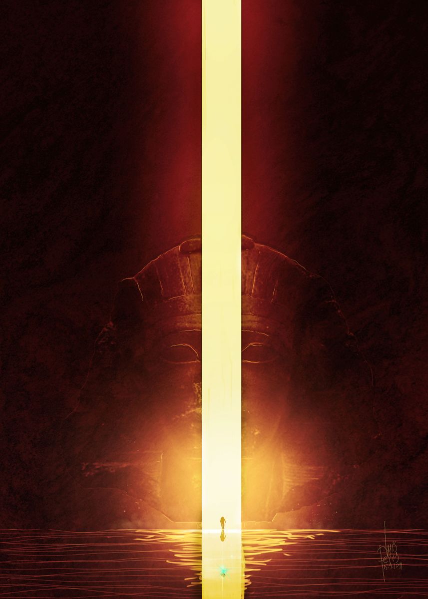 'FACE ON MARS' Poster, picture, metal print, paint by Luis Peres | Displate