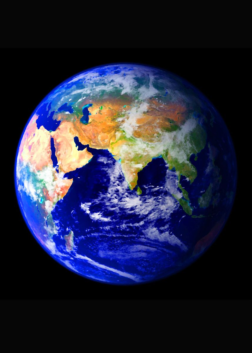 'The Earth Other side' Poster, picture, metal print, paint by ...