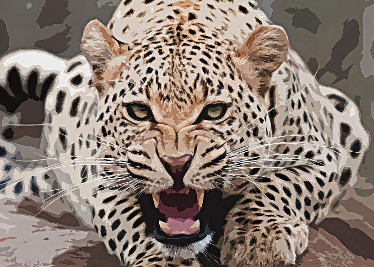 'Angry Leo' Poster by LN DESIGN | Displate