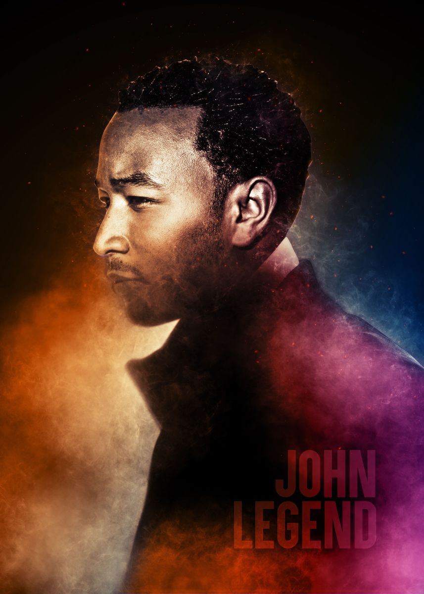 'John Legend' Poster, picture, metal print, paint by jaka juki | Displate