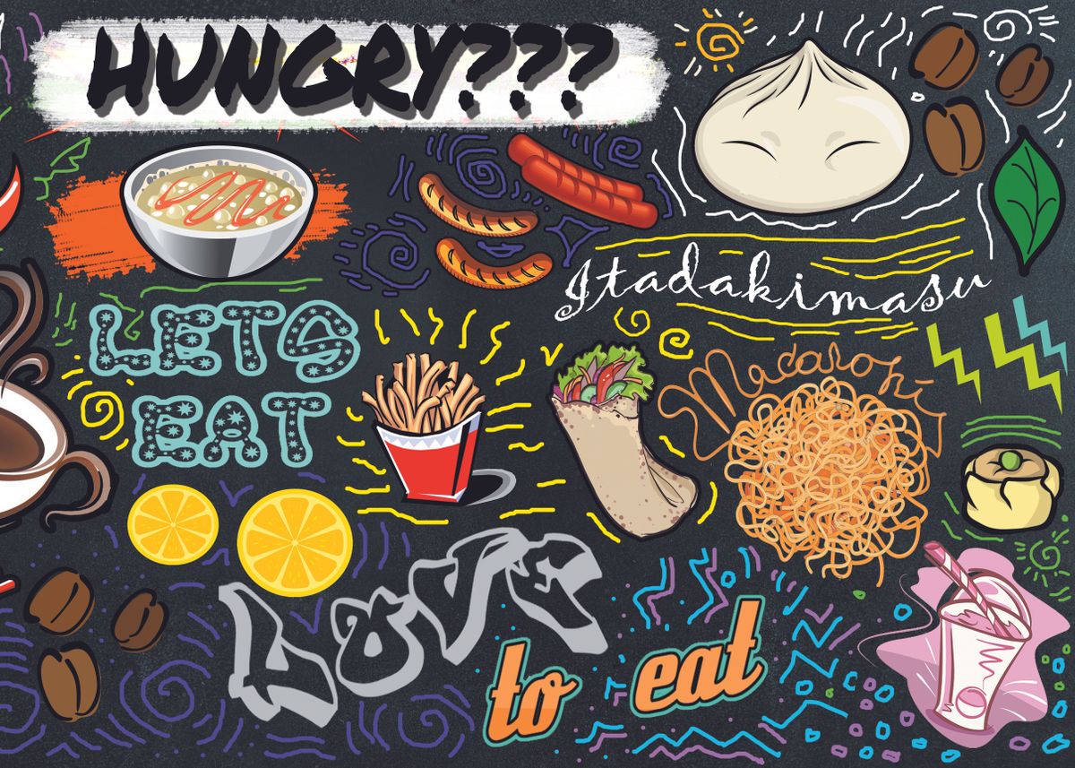 'food art ' Poster by ozen | Displate