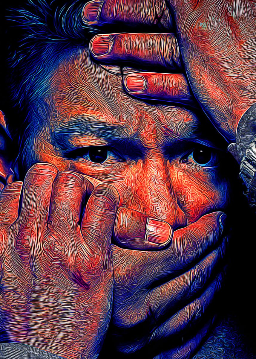 'Shut Up' Poster, picture, metal print, paint by Lady Zhen | Displate