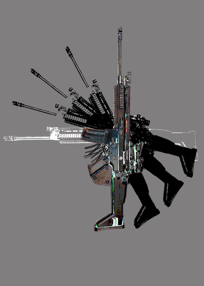 'scar' Poster, picture, metal print, paint by Thogi Gio | Displate