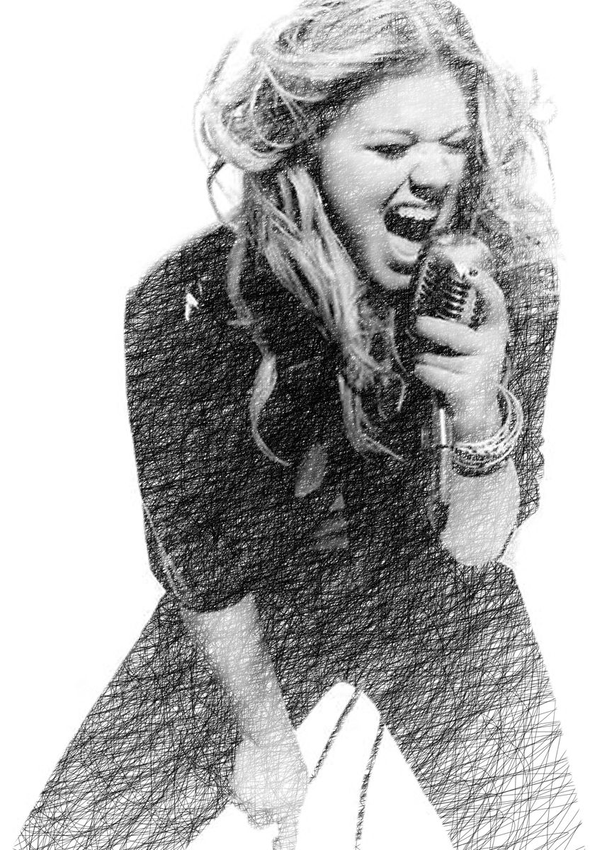 'kelly clarkson' Poster by Raihan Mubarok | Displate
