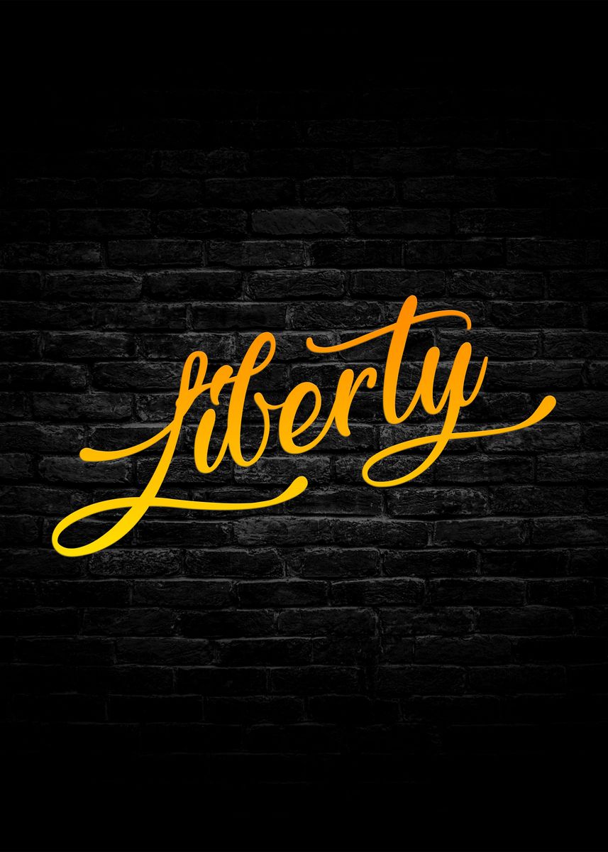 'Liberty' Poster, picture, metal print, paint by Graphix | Displate