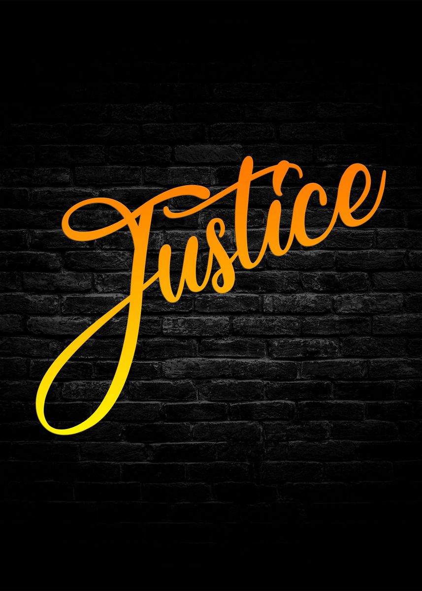 'Justice' Poster by Graphix | Displate