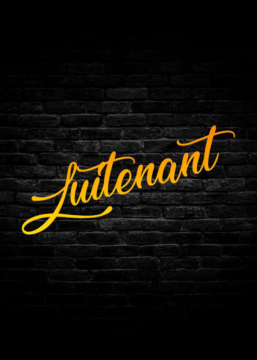 'Luitenant' Poster by Graphix | Displate