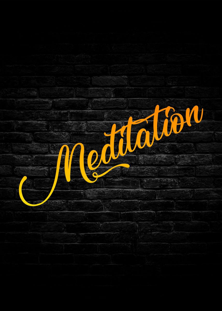 'Meditation' Poster, picture, metal print, paint by Graphix | Displate