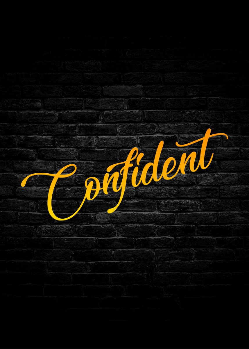 'Confident' Poster, picture, metal print, paint by Graphix | Displate