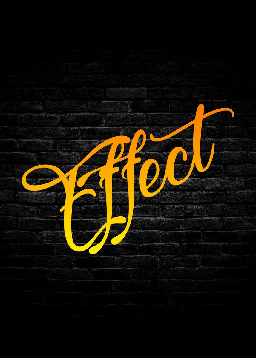 'Effect' Poster, picture, metal print, paint by Graphix | Displate