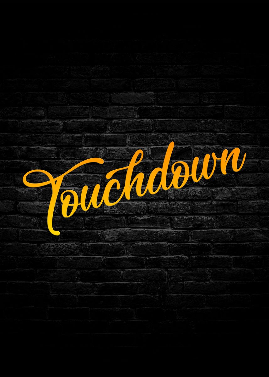 'Touchdown' Poster, picture, metal print, paint by Graphix | Displate