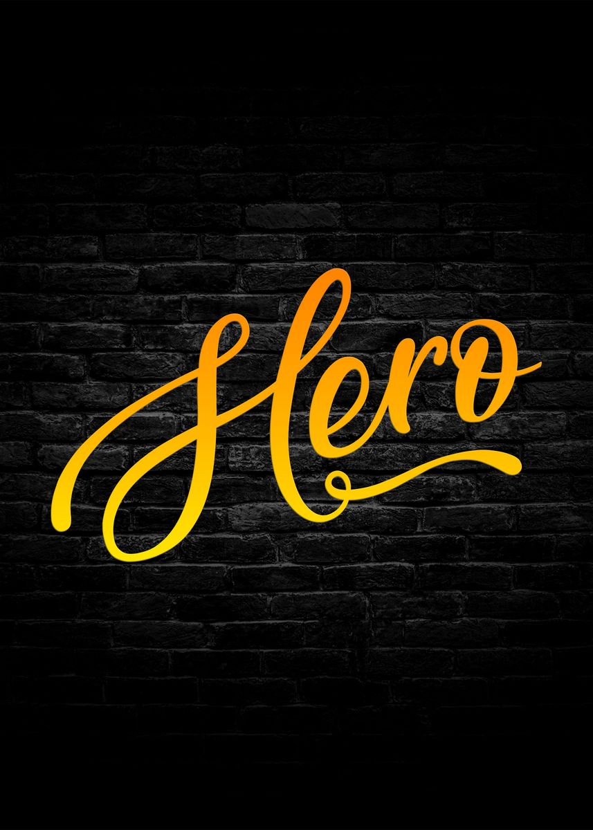 'Hero' Poster, picture, metal print, paint by Graphix | Displate