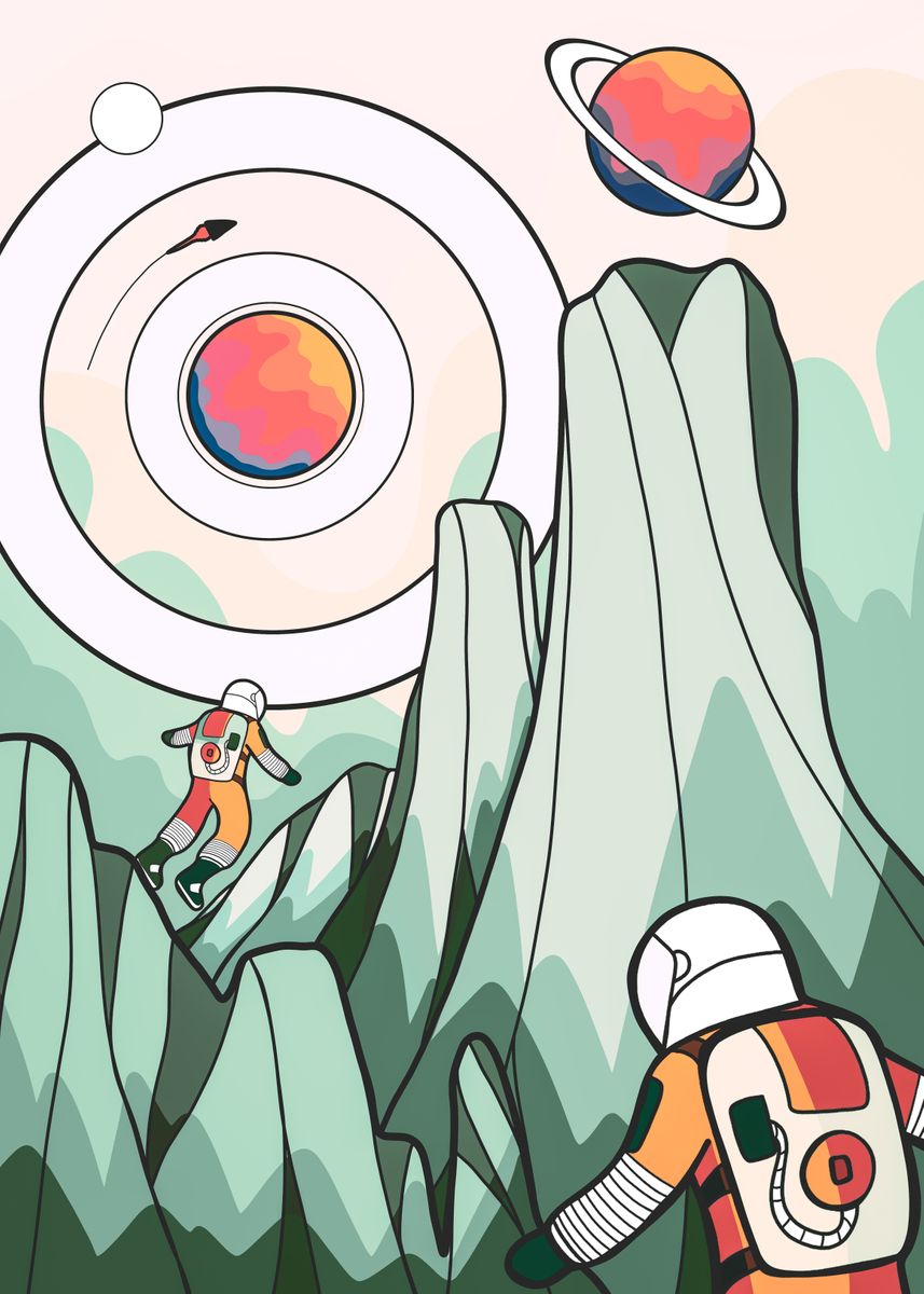 'Explorers' Poster by Steve Wade | Displate