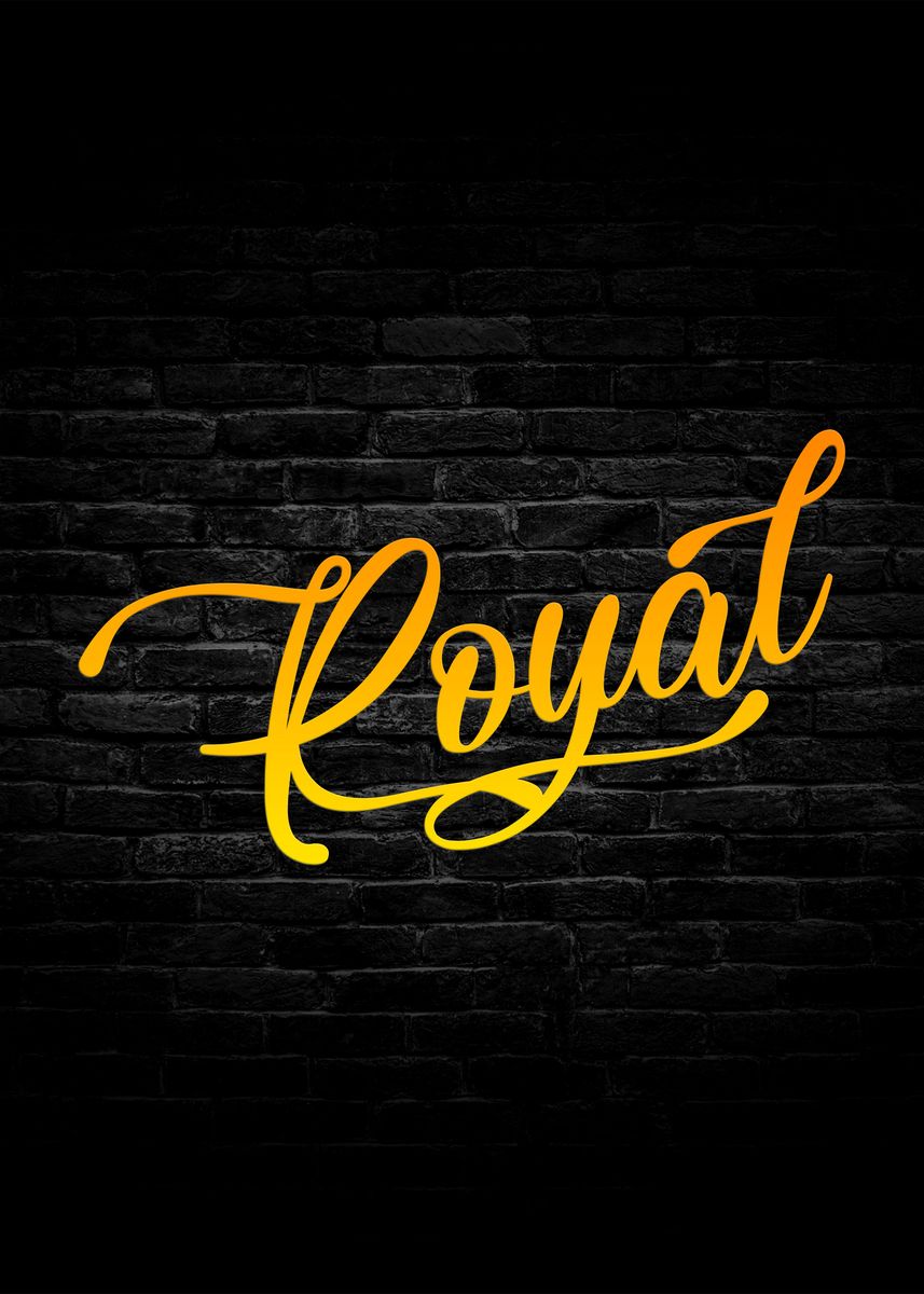 'Royal' Poster, picture, metal print, paint by Graphix | Displate