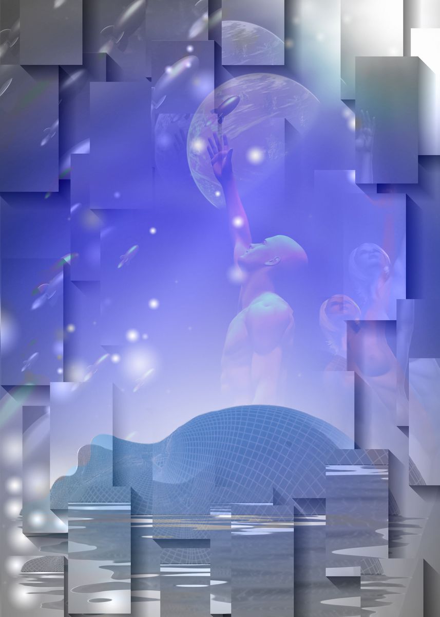 'Aspiration' Poster, picture, metal print, paint by Bruce Rolff | Displate