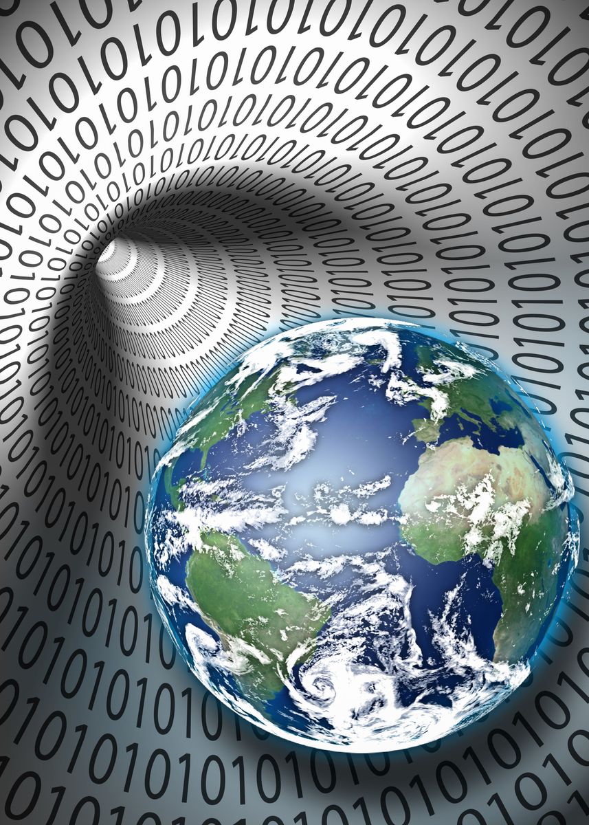 'Internet World' Poster, picture, metal print, paint by Bruce Rolff ...