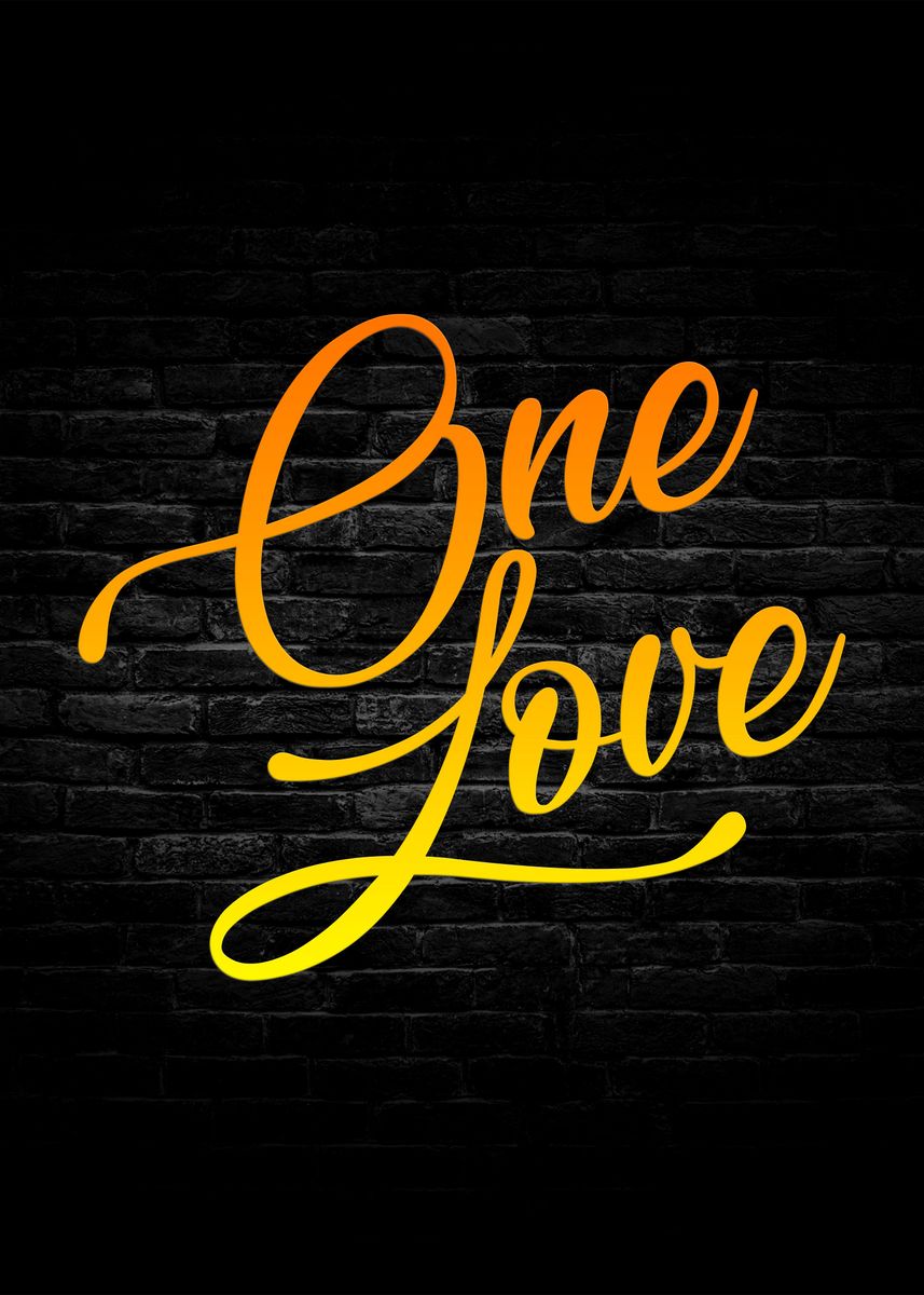'One Love' Poster by Graphix | Displate