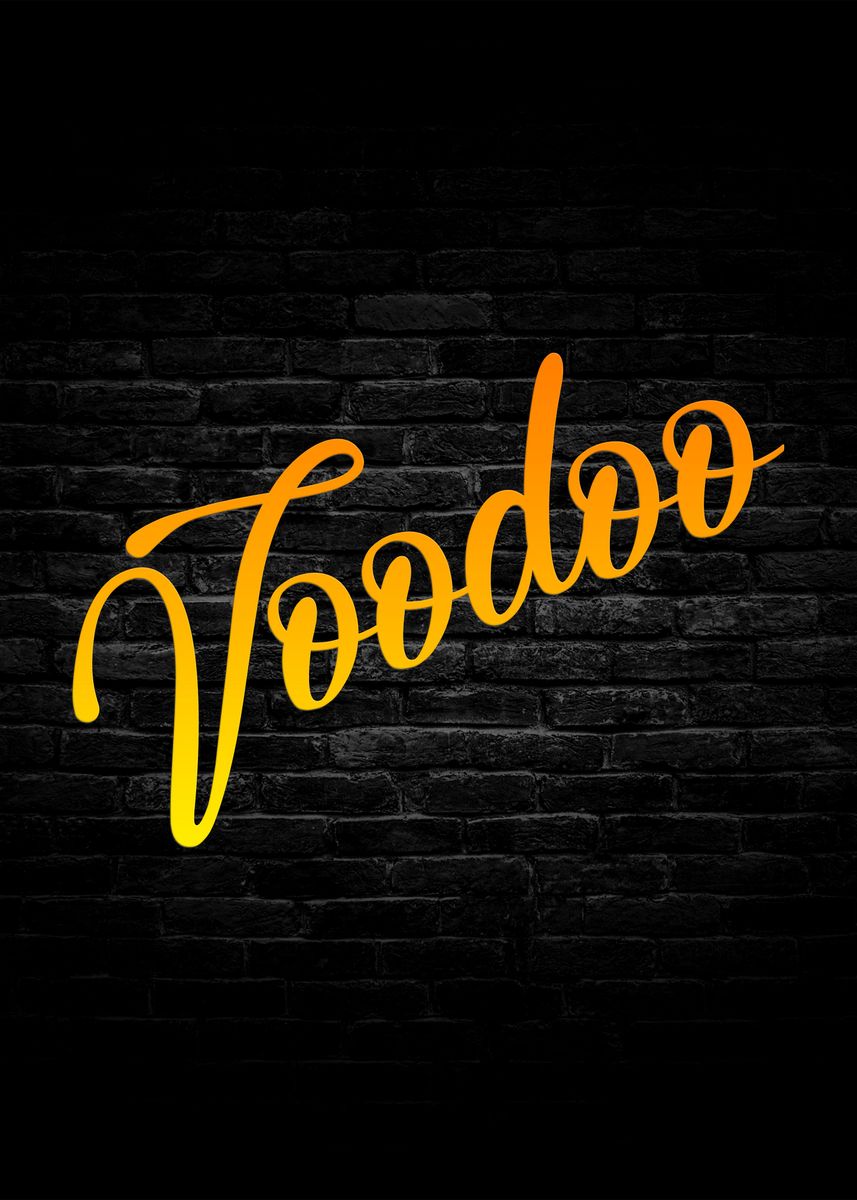 'Voodoo' Poster, picture, metal print, paint by Graphix | Displate