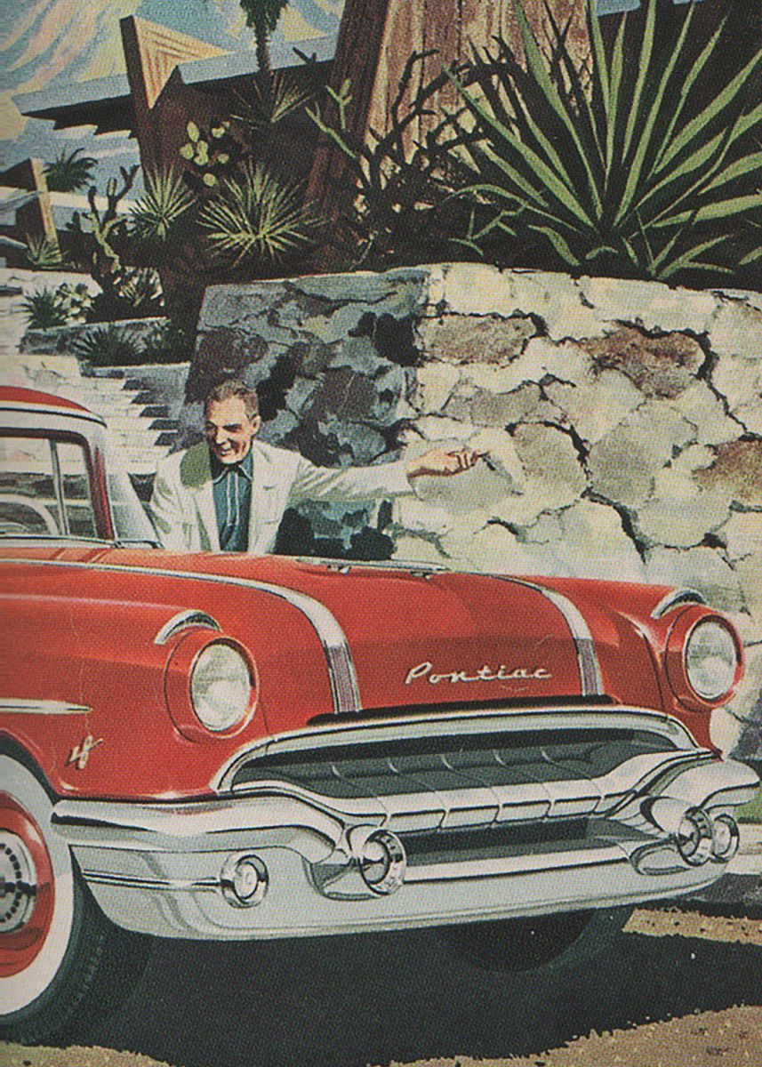 'Vintage Red Car' Poster, picture, metal print, paint by Jon Ladd ...