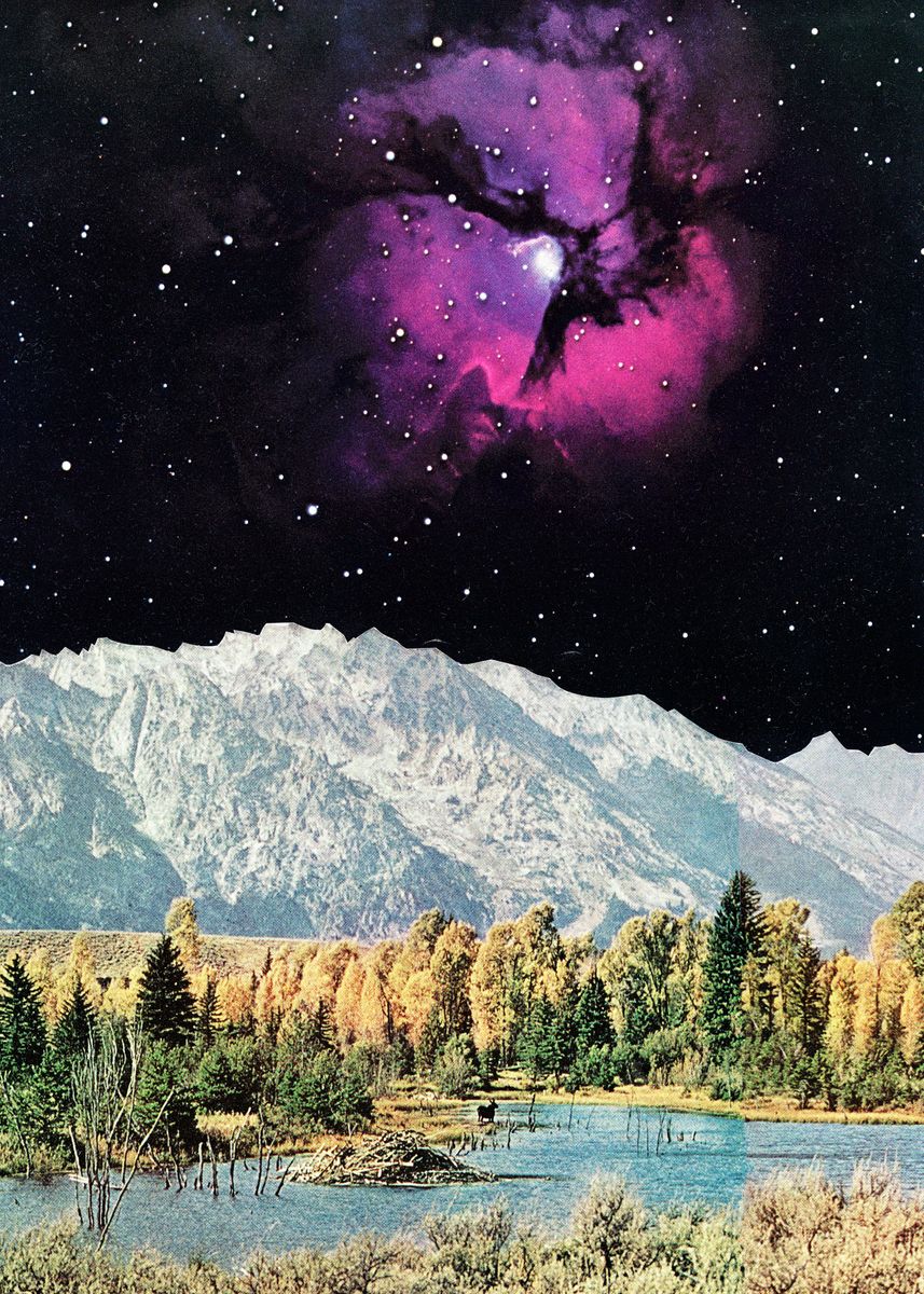 'Time and Space' Poster, picture, metal print, paint by Cassia Beck ...