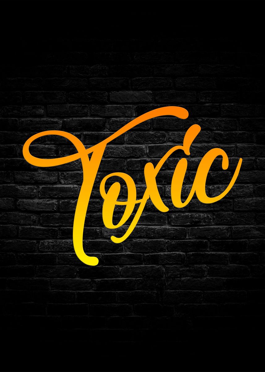 'Toxic' Poster, picture, metal print, paint by Graphix | Displate