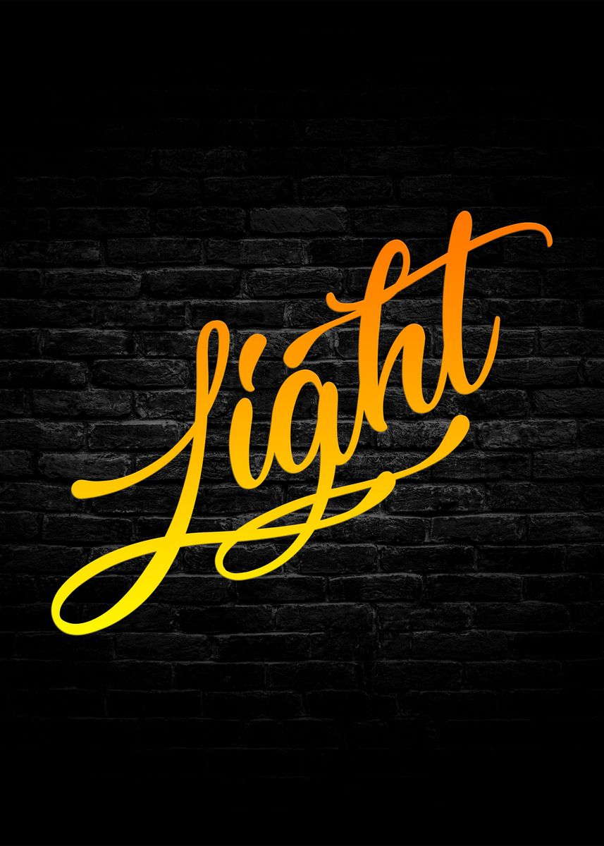 'Light' Poster, picture, metal print, paint by Graphix | Displate