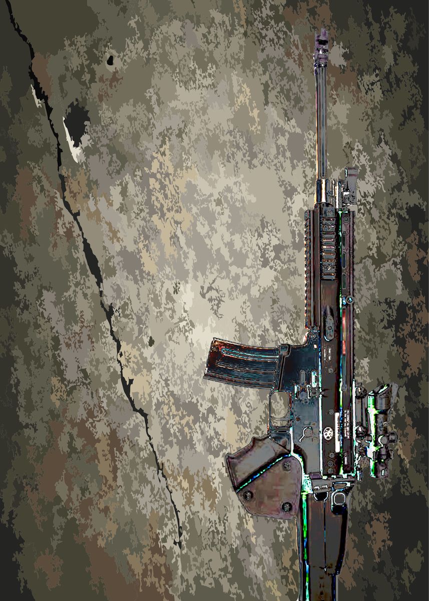 'scar' Poster, picture, metal print, paint by Thogi Gio | Displate