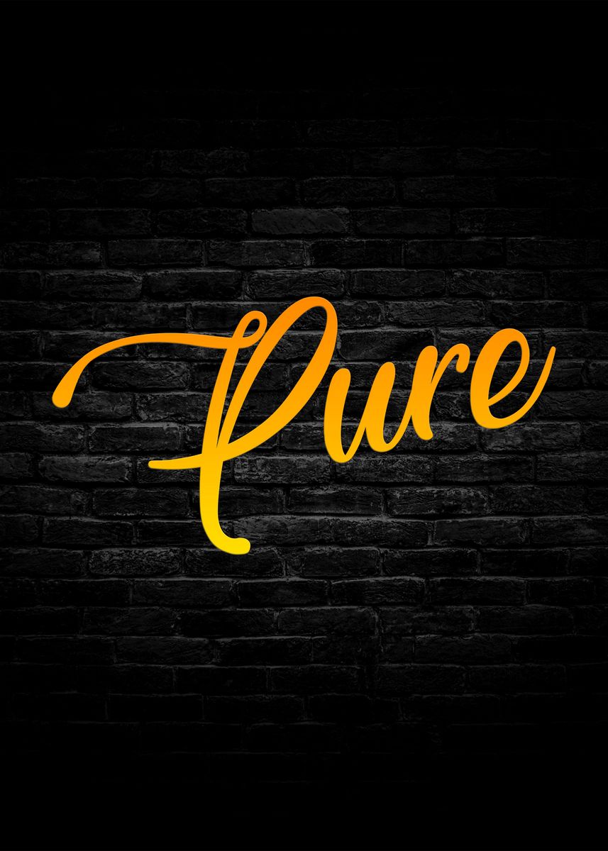 'Pure' Poster, picture, metal print, paint by Graphix | Displate