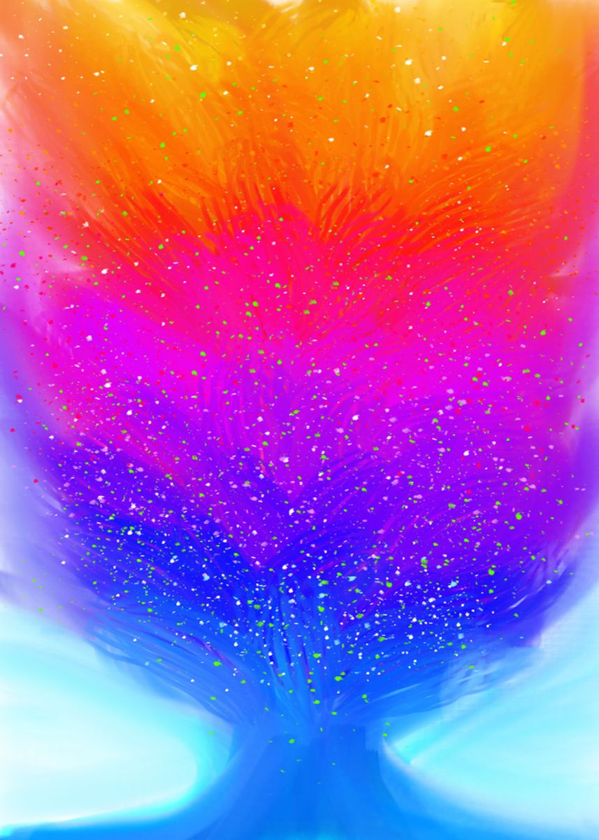 'Colorful Tree' Poster by Christian Aaron | Displate