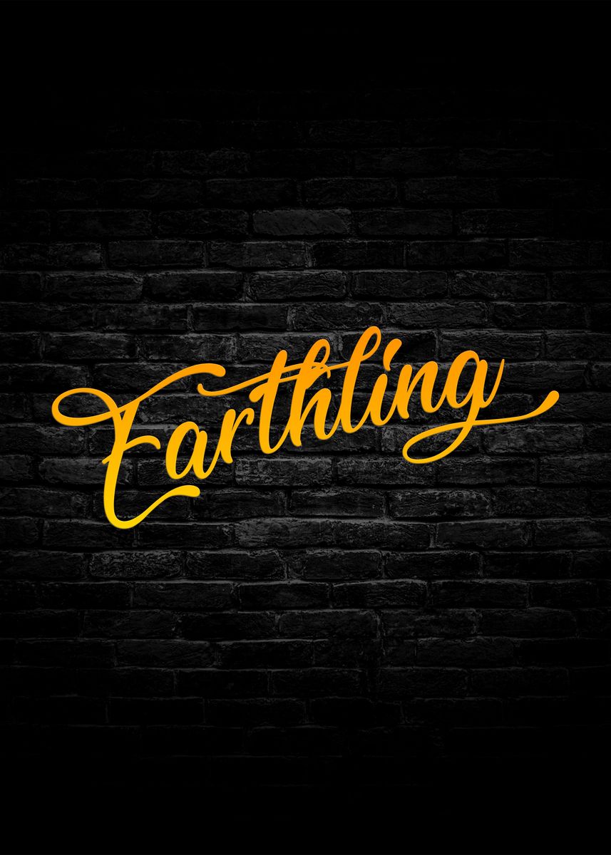 'Earthling' Poster, picture, metal print, paint by Graphix | Displate