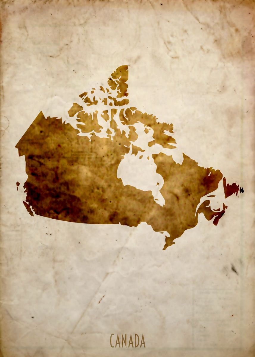 'Canada' Poster, picture, metal print, paint by WiseWordsWonders | Displate