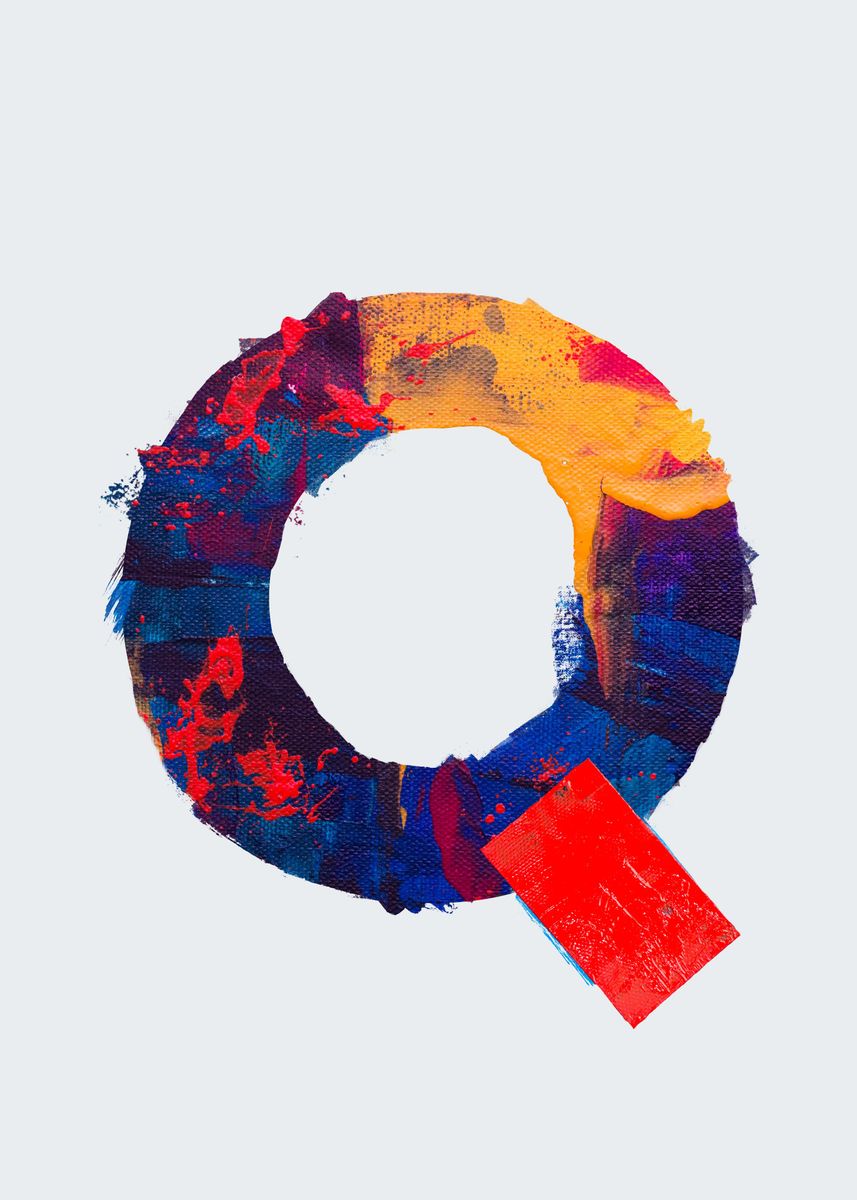 'Letter Q' Poster, picture, metal print, paint by Peter Green | Displate