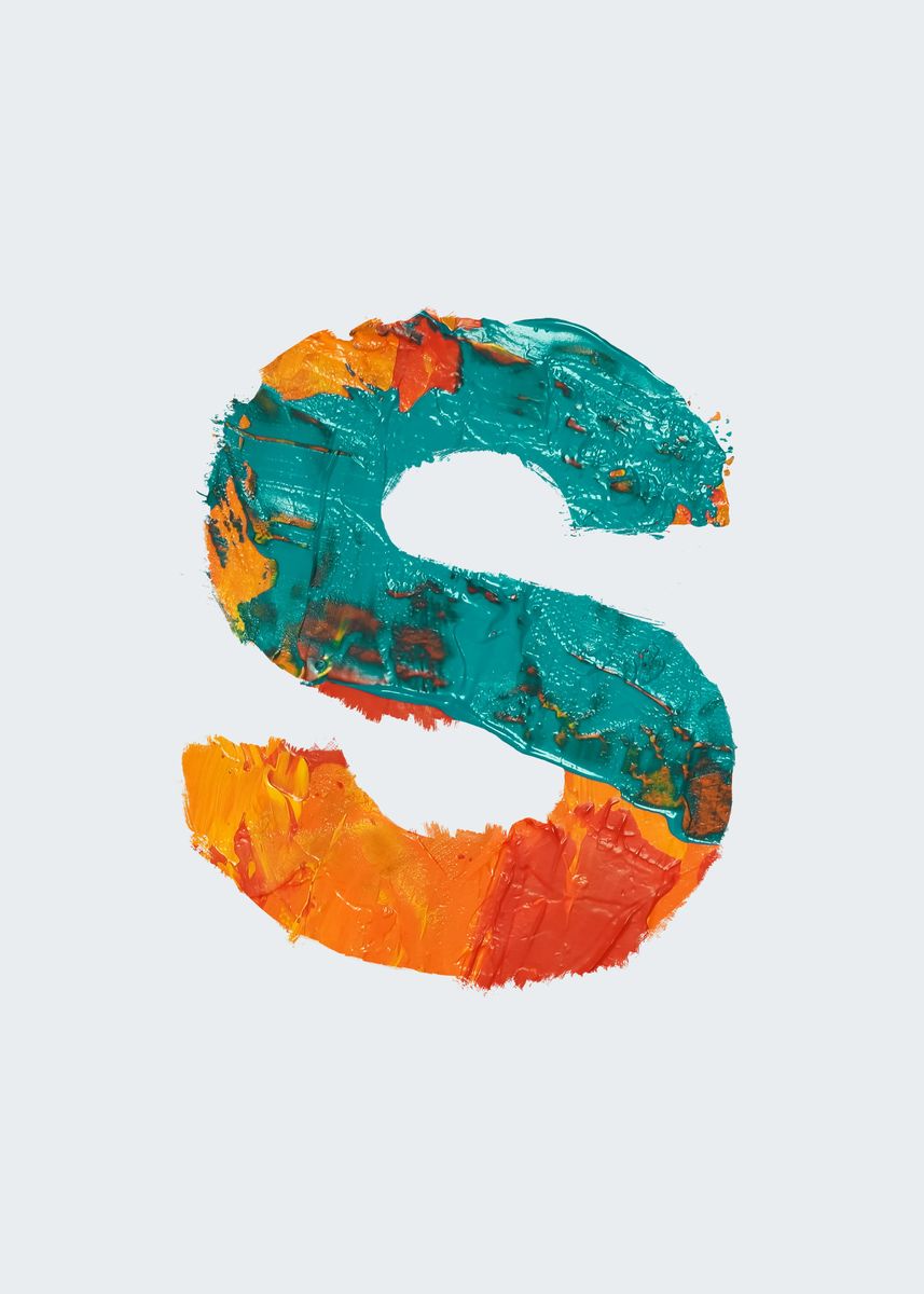 'Letter S' Poster, picture, metal print, paint by Peter Green | Displate