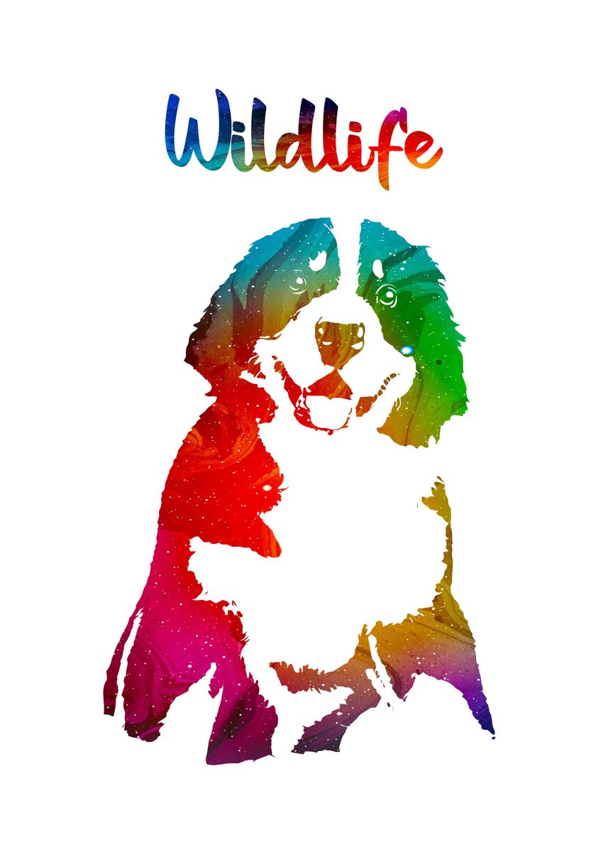 'Dog' Poster, picture, metal print, paint by Printed Artings | Displate