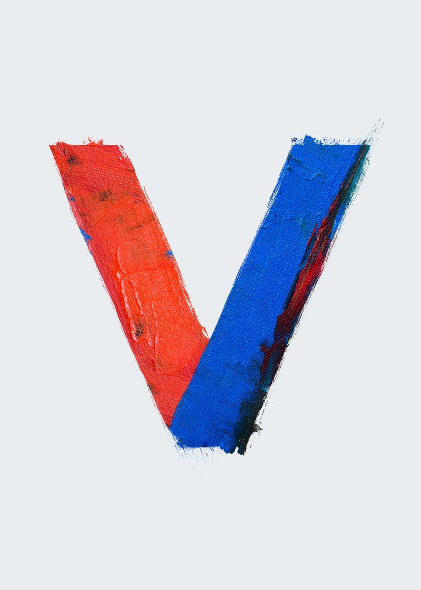 'Letter V' Poster, picture, metal print, paint by Peter Green | Displate