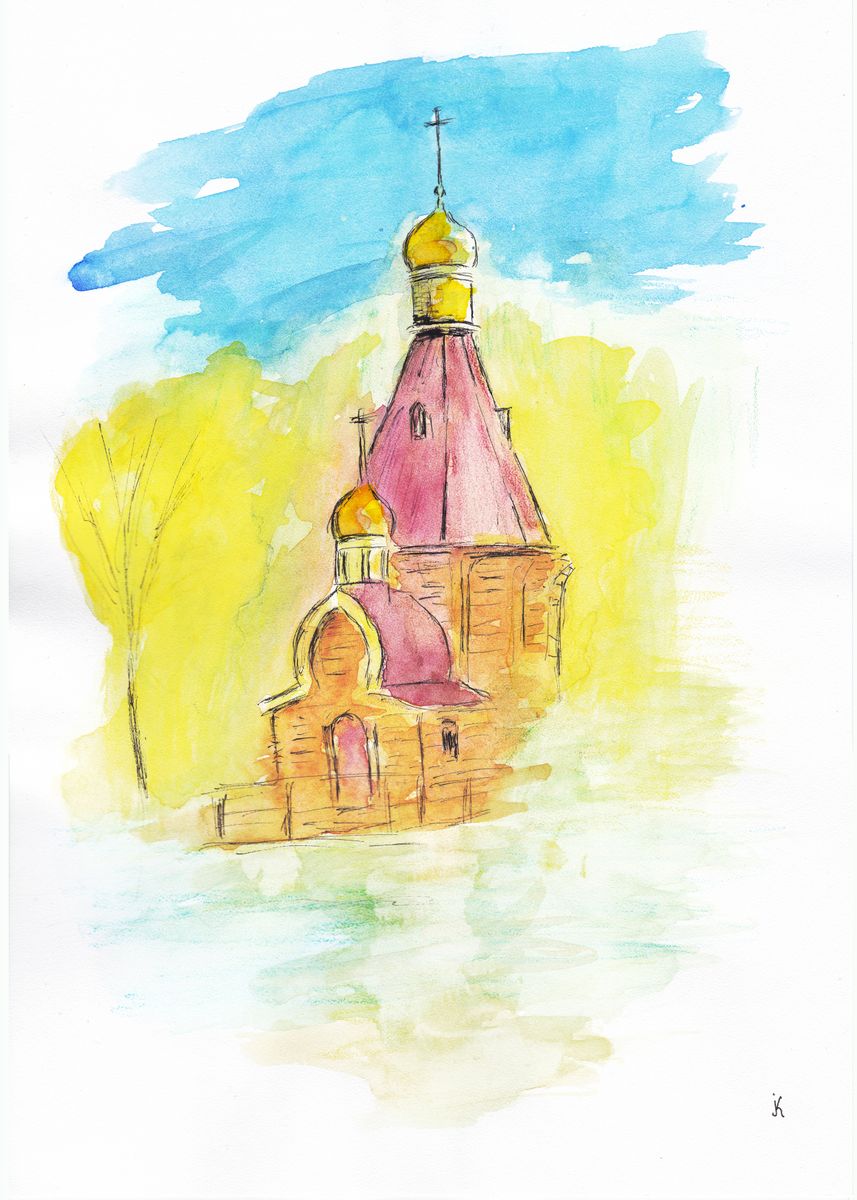 'Old church' Poster, picture, metal print, paint by Konstantin ...
